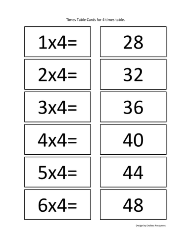 3, 4 and 11 Times Table Resources Pack - Dominoes, Cards, Tests and ...