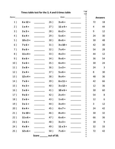 6, 7 and 12 Times Table Resources Pack - Dominoes, Cards, Tests and ...