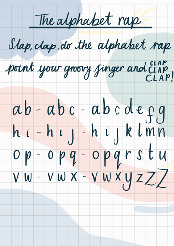 The Alphabet Rap (poster) | Teaching Resources