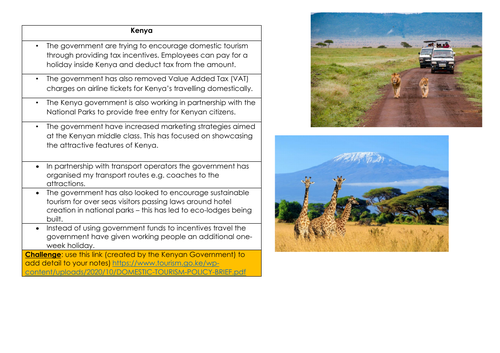 BTEC TECH Travel & Tourism: Component 3A | Teaching Resources