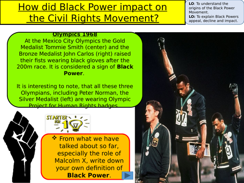 How did Black Power impact on the Civil Rights Movement? | Teaching ...