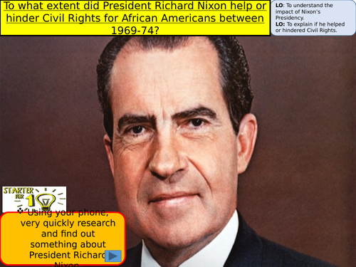 Did President Nixon help or hinder Civil Rights for African Americans ...