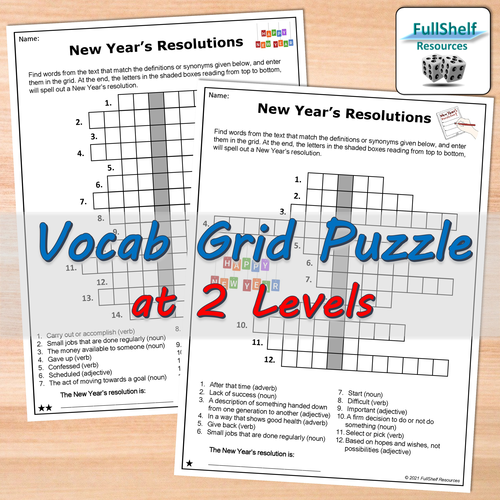New Year's Resolutions Reading Comprehension | Teaching Resources