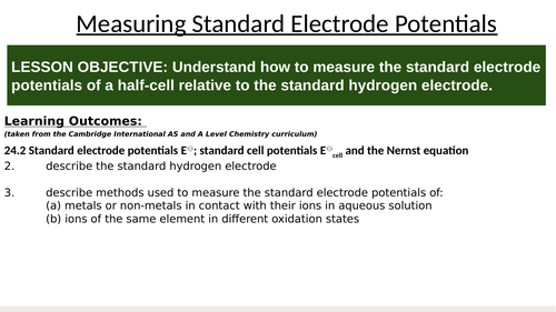 Measuring Standard Electrode Potentials (Year 13 Electrochemistry #4 ...