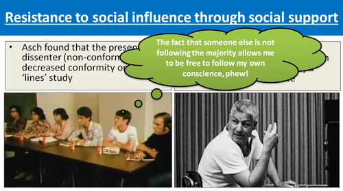 Resistance to social influence - AQA A Level Psychology (Social ...