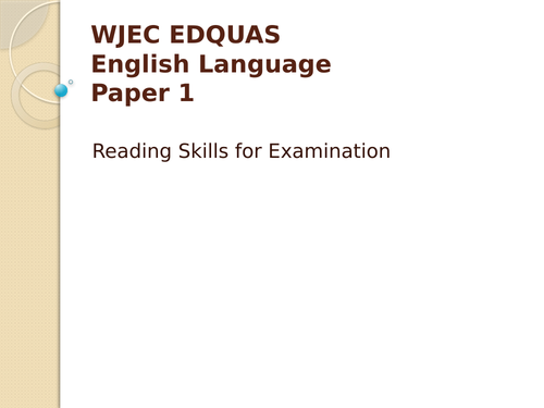 WJEC Eduqas KS4 GCSE English Language Paper 1 Walk & Talk: Lighthouse ...