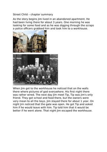 English - Street Child by Berlie Doherty | Teaching Resources