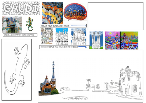 Gaudi worksheet | Teaching Resources