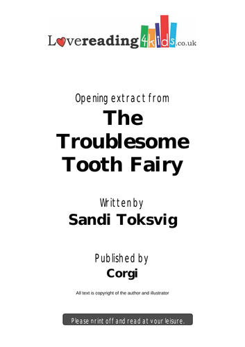 The Troublesome Tooth Fairy - Whole Class Reading Session! | Teaching ...