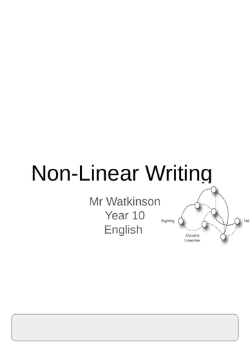Creative Writing - Non-Linear Writing | Teaching Resources