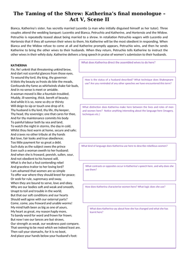 Daughters in Shakespeare | Teaching Resources