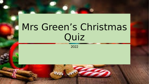 Christmas Quiz 2022 | Teaching Resources
