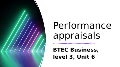 BTEC Business Level 3, Unit 6 | Performance appraisals | Teaching Resources BTEC Business Level 3, Unit 6 | Performance appraisals | Teaching Resources