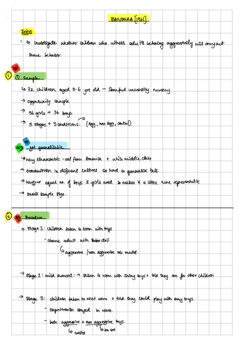 BANDURA 1961 STUDY | Teaching Resources
