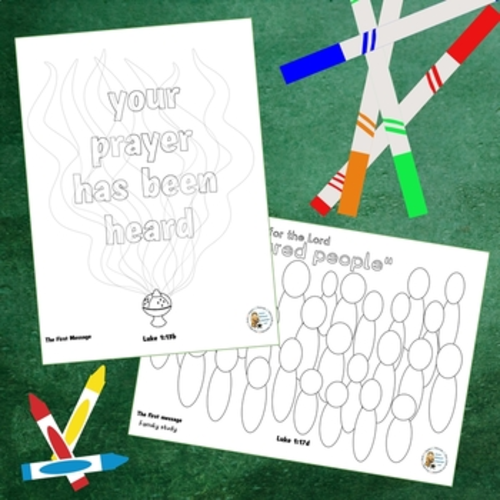 Gabriel's Messages - Advent 1 - Zechariah. Kidmin lesson & Bible crafts ...