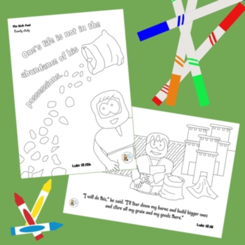 The Parable of the Rich Fool- Luke 12 - Kidmin Lesson & Bible Crafts ...