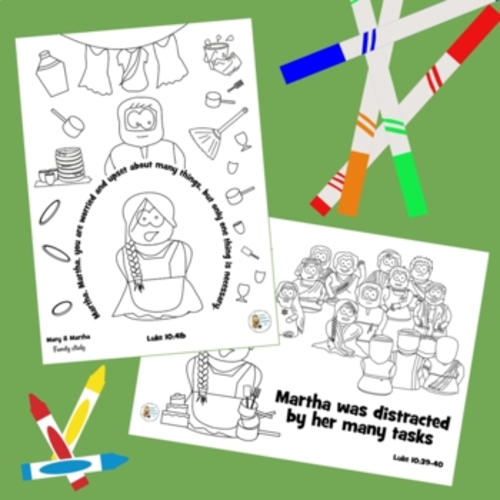 Mary and Martha - Luke 10 - Kidmin Lesson & Bible Crafts | Teaching ...