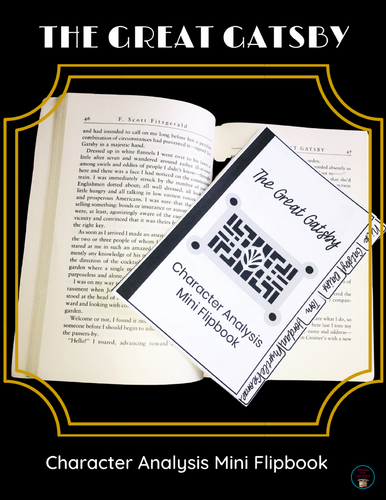 The Great Gatsby Character Analysis Mini Flip Book | Teaching Resources