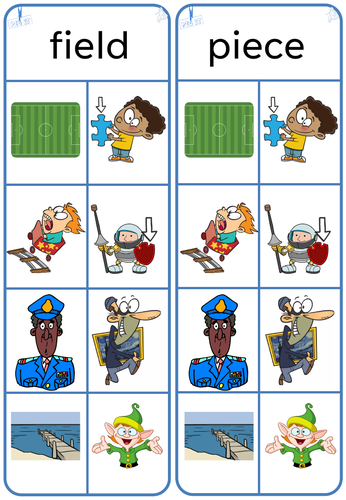 Long E ie grapheme Phonics word work lessons, worksheets and activities ...