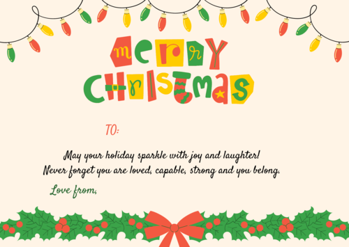 Christmas student note | Teaching Resources