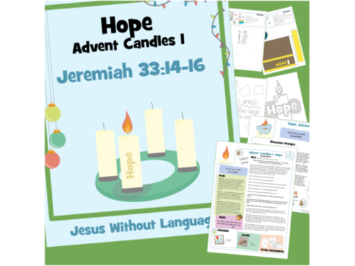 Advent Candle week 1 Lesson & Bible Crafts - Jeremiah 33 | Teaching ...