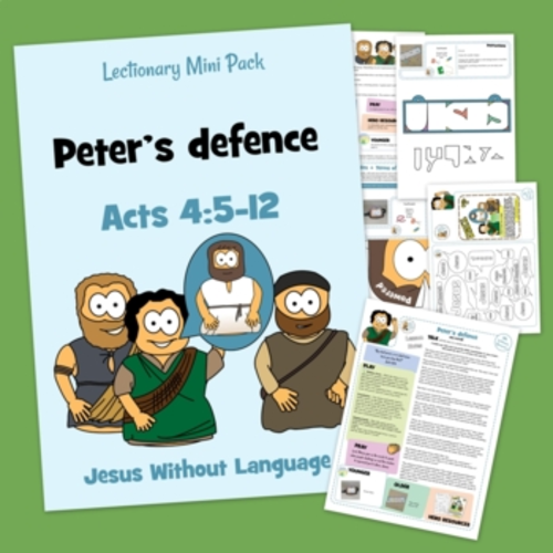 Peter’s defence Kidmin Lesson & Bible Crafts - Acts 4 | Teaching Resources