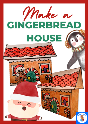 MAKE A GINGERBREAD HOUSE STEP-BY-STEP template Arts and Crafts PDF ...