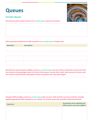 Circular Queue Data Structure - Scaffold and ANSWERS | Teaching Resources Circular Queue Data Structure - Scaffold and ANSWERS | Teaching Resources