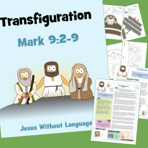 The Transfiguration - Mark 9 - Kidmin Lesson & Bible Crafts | Teaching ...