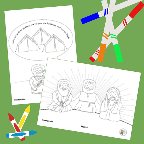 The Transfiguration - Mark 9 - Kidmin Lesson & Bible Crafts | Teaching ...