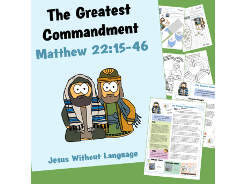 The 2 greatest commandments Kidmin Lesson & Bible Crafts | Teaching ...