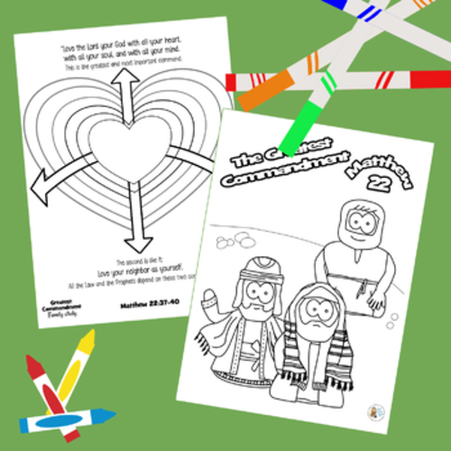 The 2 greatest commandments Kidmin Lesson & Bible Crafts | Teaching ...