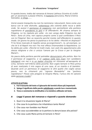 Italian A Level - Theme 3 - Subtheme 1 L'immigrazione in Italia BUNDLE ...