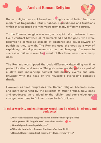 Religion in Ancient Rome | Teaching Resources