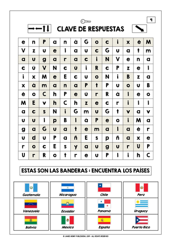 SPANISH-SPEAKING COUNTRIES WORD SEARCHES | Teaching Resources