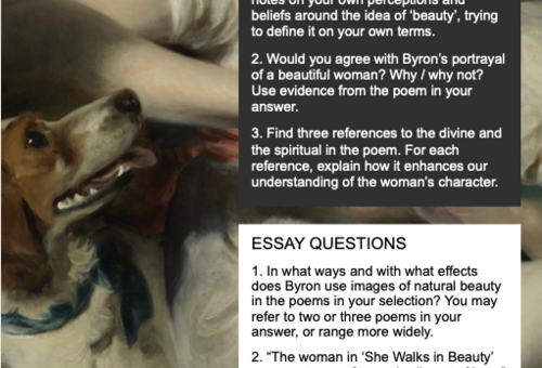'She walks in beauty' by Lord Byron - Complete Lesson + Study Guide ...