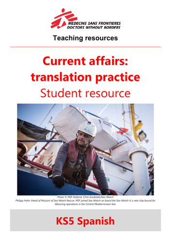Current affairs translation practice | Spanish | A Level | MSF ...