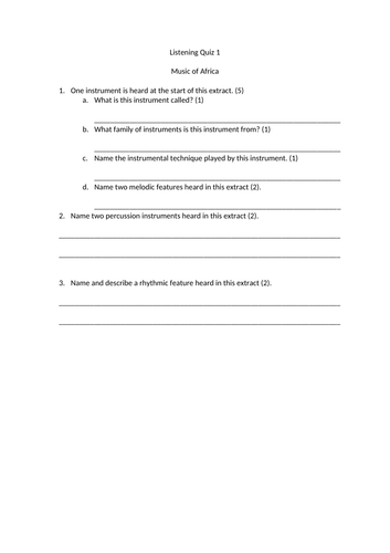 OCR Rhythms of the World - Africa | Teaching Resources