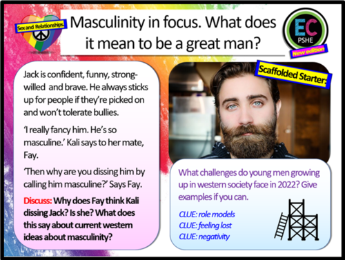 Masculinity PSHE | Teaching Resources