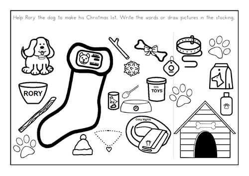 A Dog's Christmas Wish List | Teaching Resources