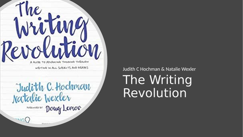 Pedagogy: Writing Revolution By Judith Hochman & Natalie Wexler ...