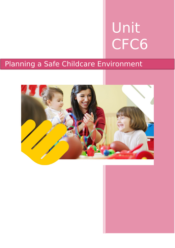 Unit CFC6 Planning A Safe Childcare Environment | Teaching Resources