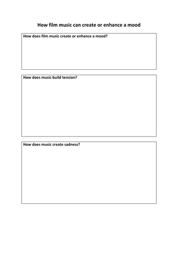 OCR Film Music - How music depicts the genre/film (Lesson 2) - with ...