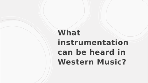 OCR Film Music - Western Film Music (Lesson 5) includes knowledge ...