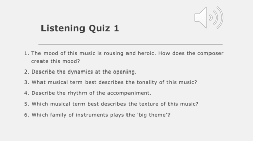 OCR Film Music - Western Film Music (Lesson 5) includes knowledge ...