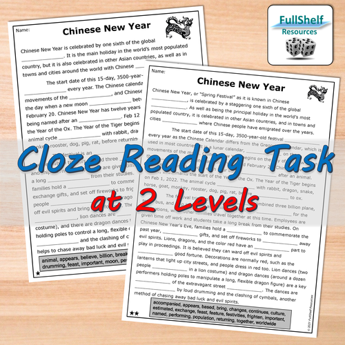 Chinese New Year Reading Comprehension | Teaching Resources