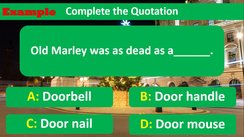Dickens' A Christmas Carol Mega Quiz | Teaching Resources