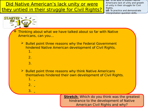 Did Native American’s lack unity or were they untied in their struggle ...