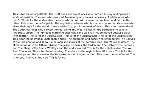 Year 5/6 poetry sequence - The Undefeated | Teaching Resources