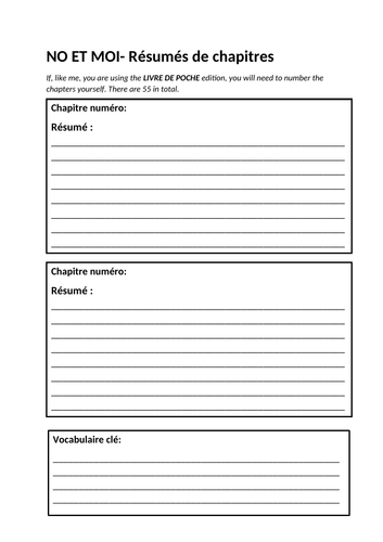 A Level French NO ET MOI AQA | Teaching Resources